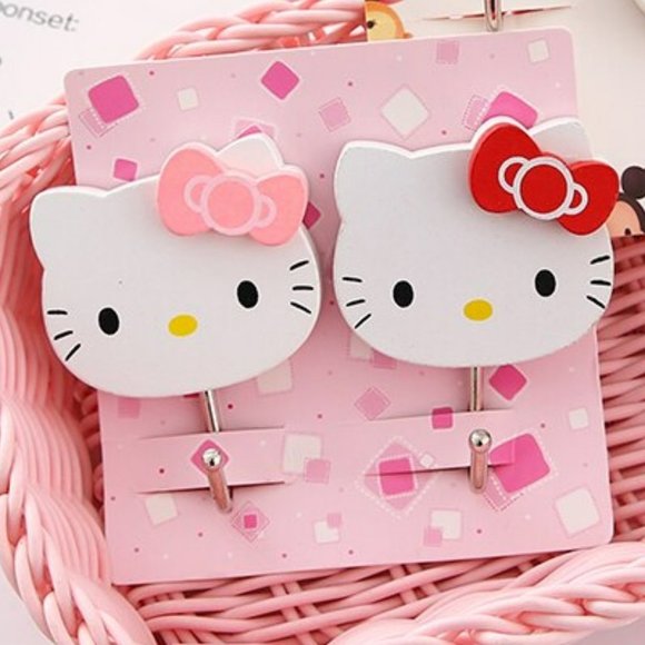Hello Kitty | Storage & Organization | Sanrio Hello Kitty Adhesive Wall ...